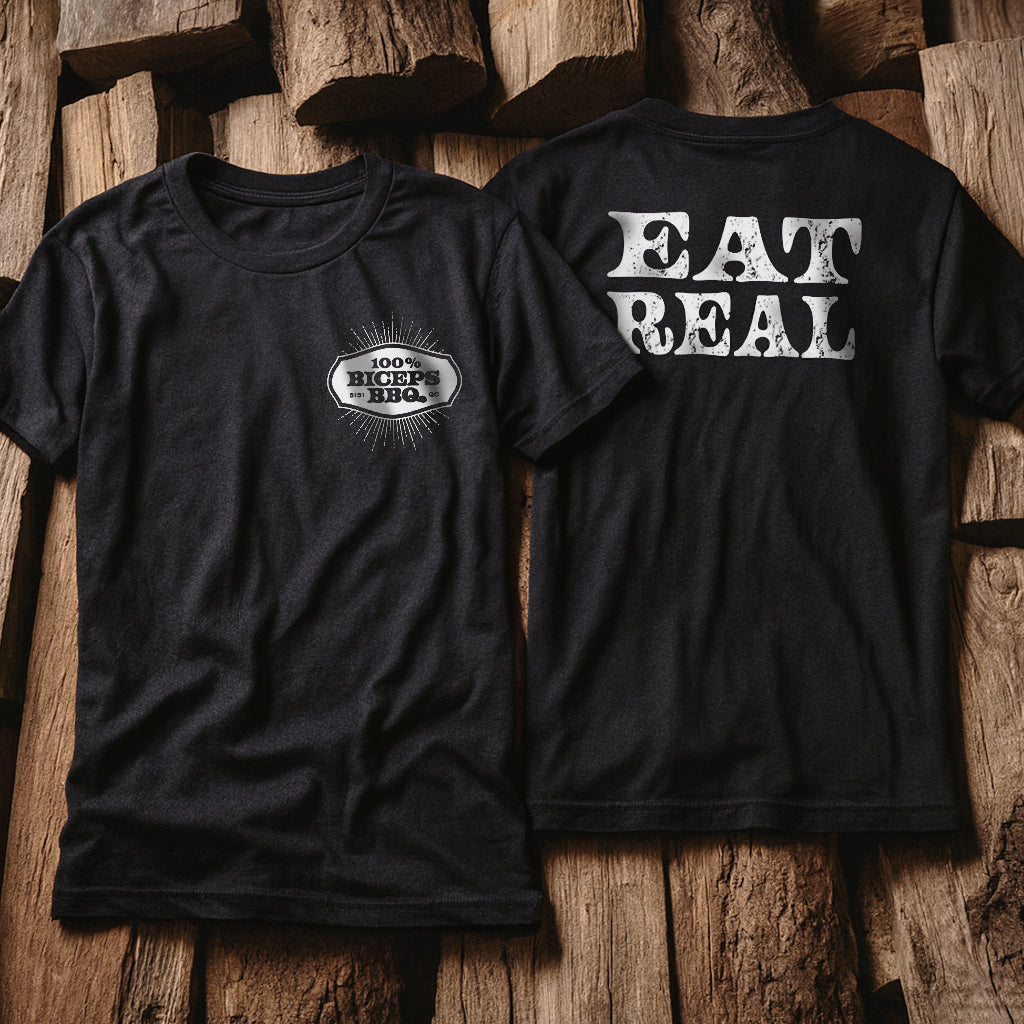 EAT REAL T-SHIRT – Chez Biceps BBQ