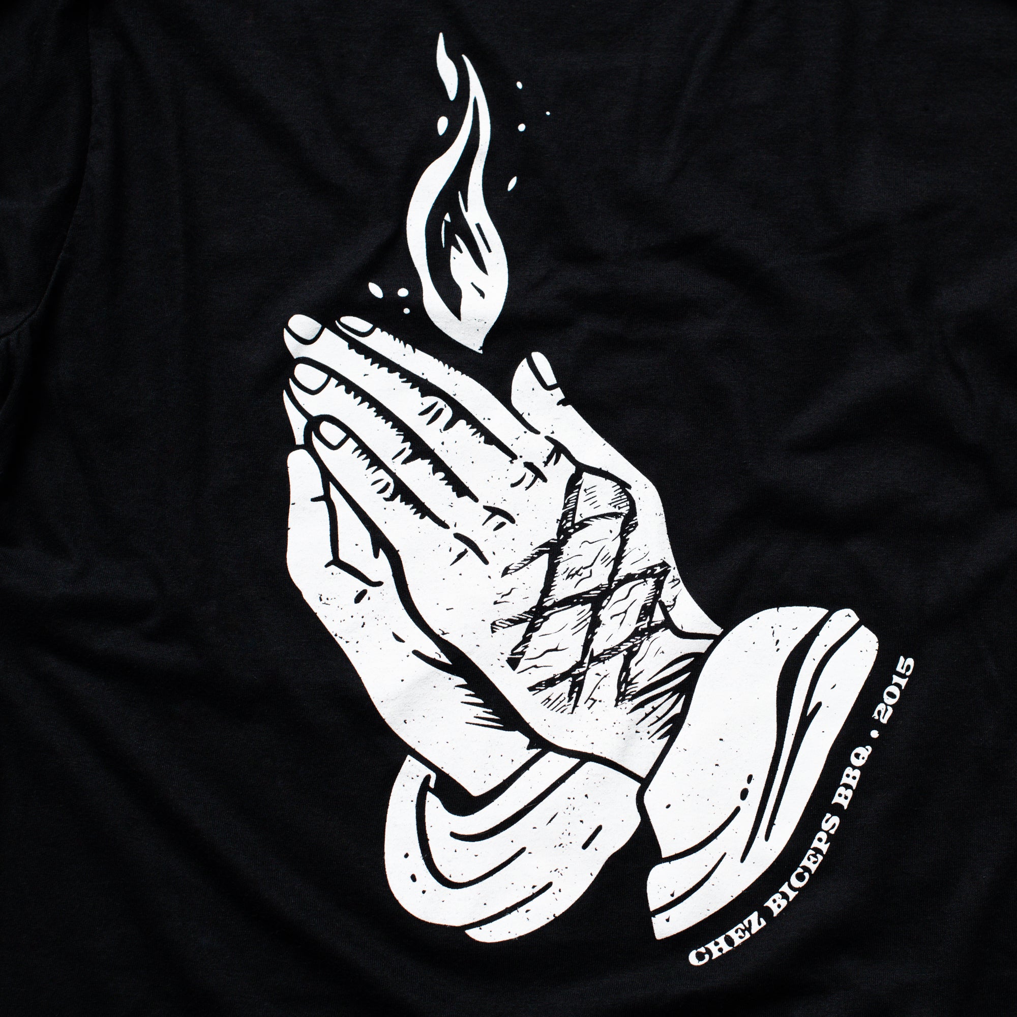 Stigmata hands t-shirt – Chez Biceps BBQ