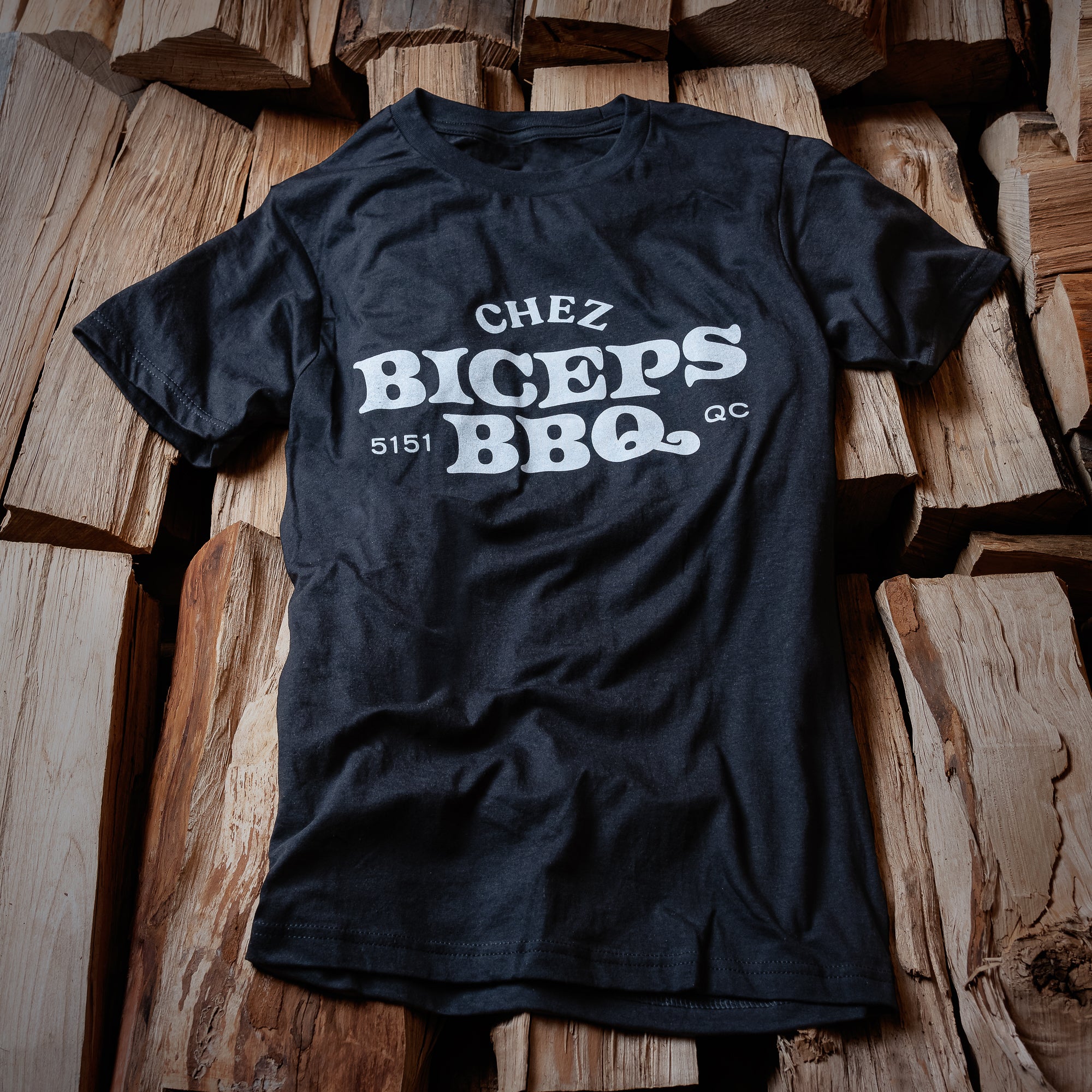 T-shirt Chez Biceps BBQ